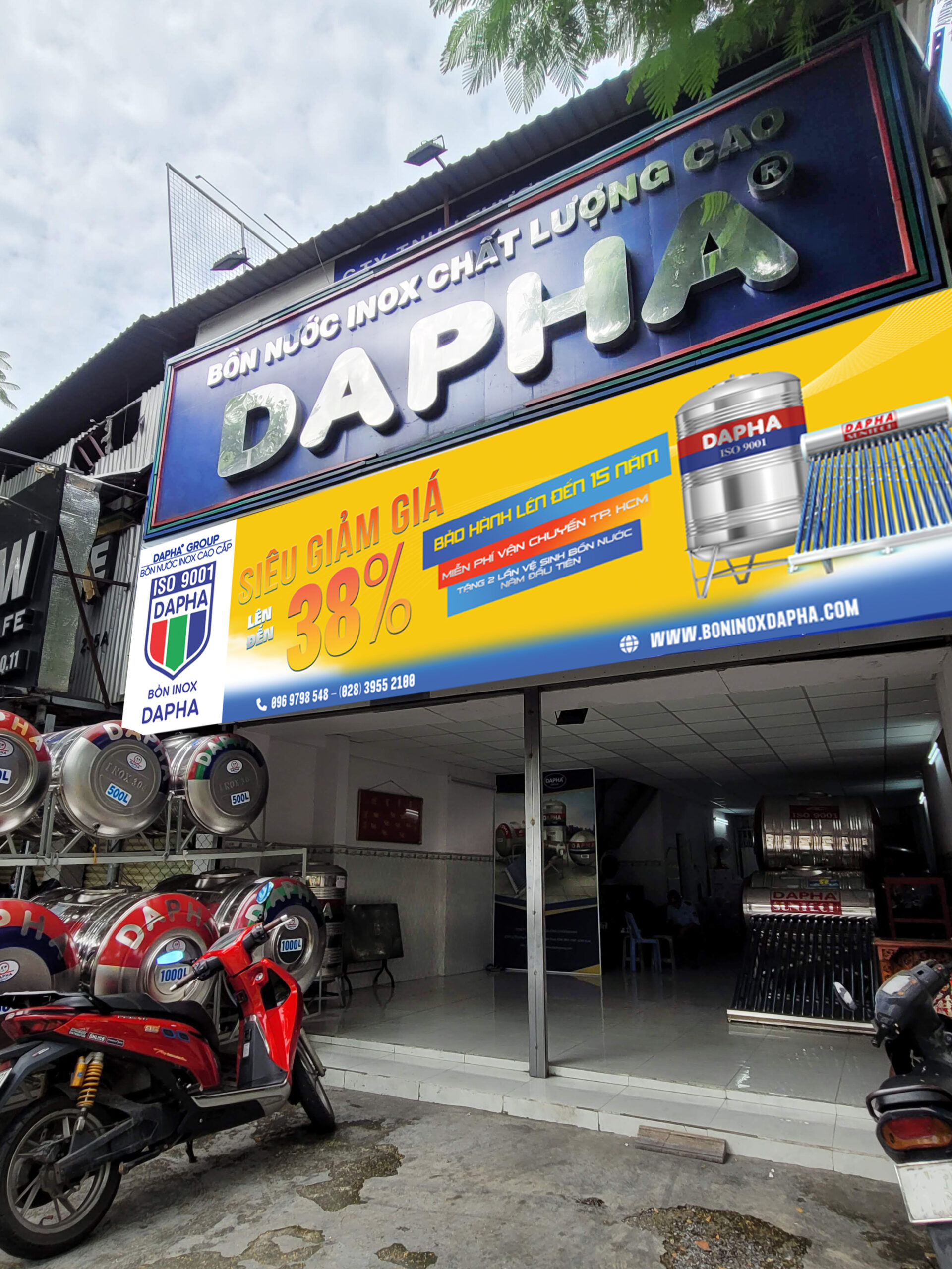 Giá bồn nước inox DAPHA (Chính hãng) - Tháng Mười Hai 2024