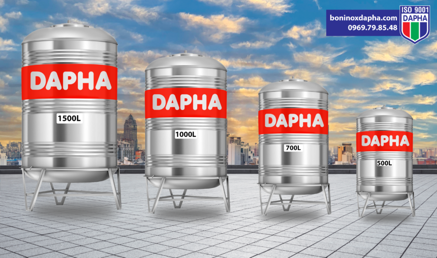 Giá bồn nước inox DAPHA (Chính hãng) - Tháng 1 2026